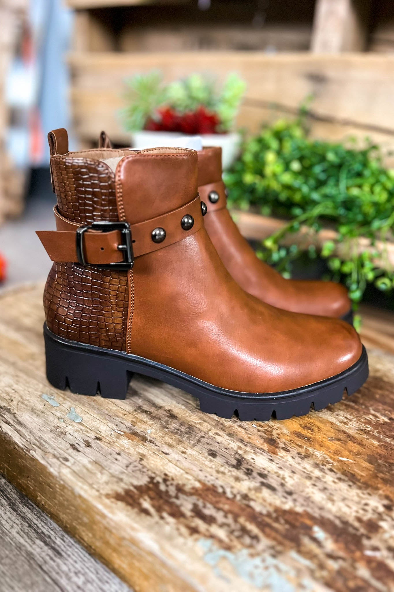 Fancy Affair Booties - Cognac - SALE ( 7)